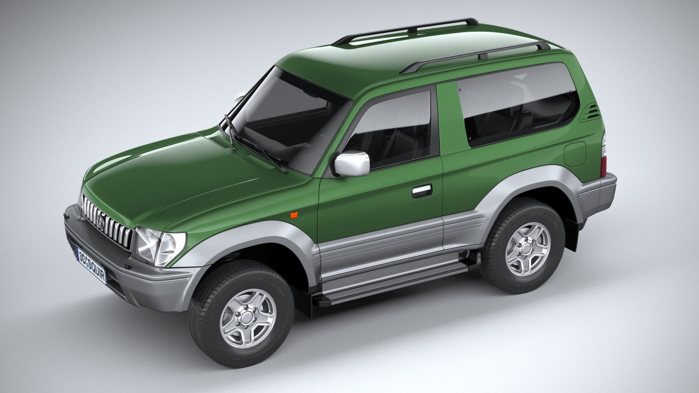 Toyota Land Cruiser J90 3door 1996 - 3D Model by SQUIR
