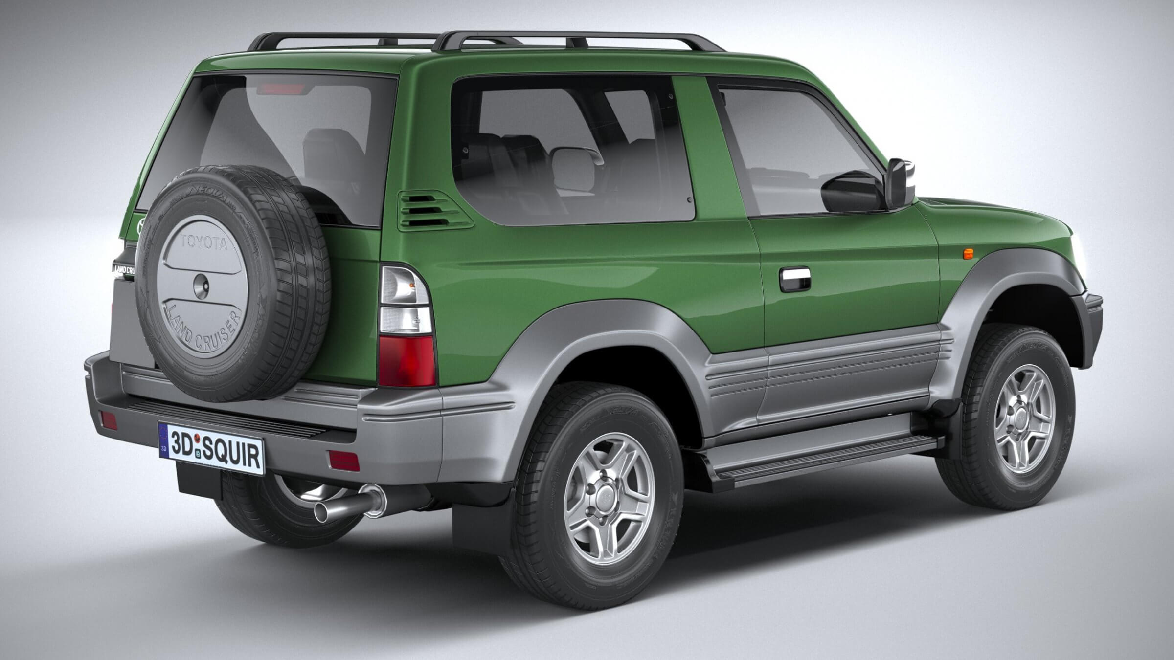 Toyota Land Cruiser J90 3door 1996 - 3D Model by SQUIR