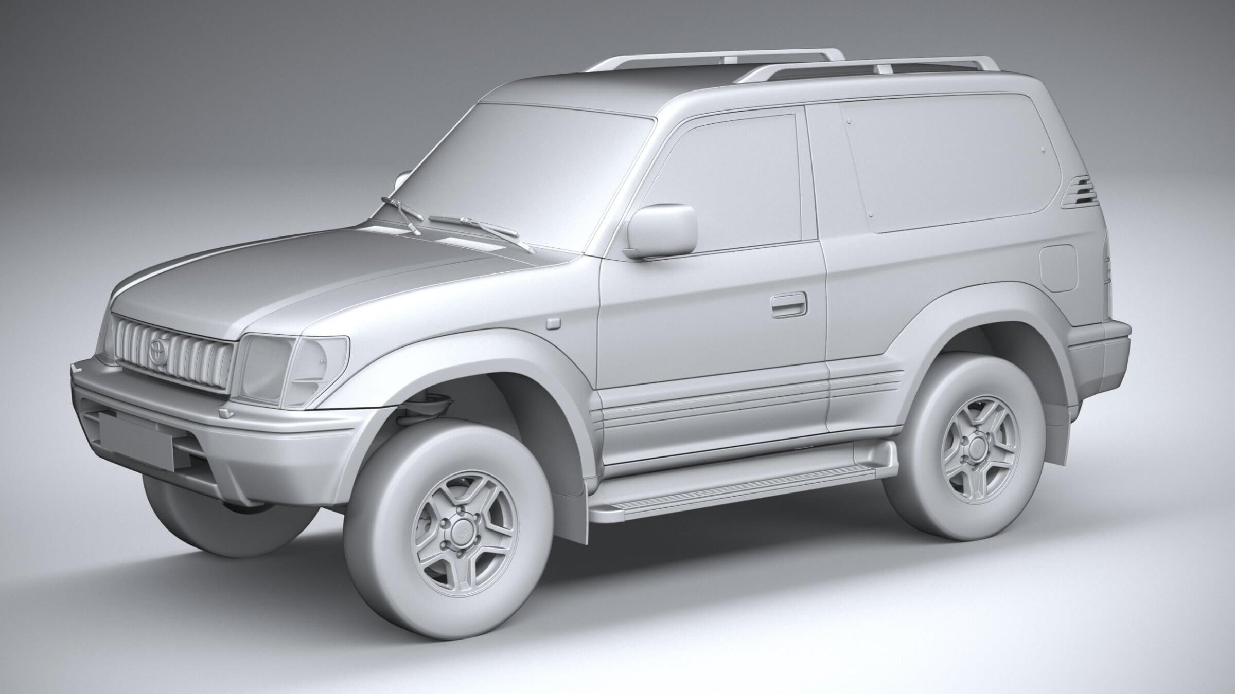 Toyota Land Cruiser J90 3door 1996 - 3D Model by SQUIR