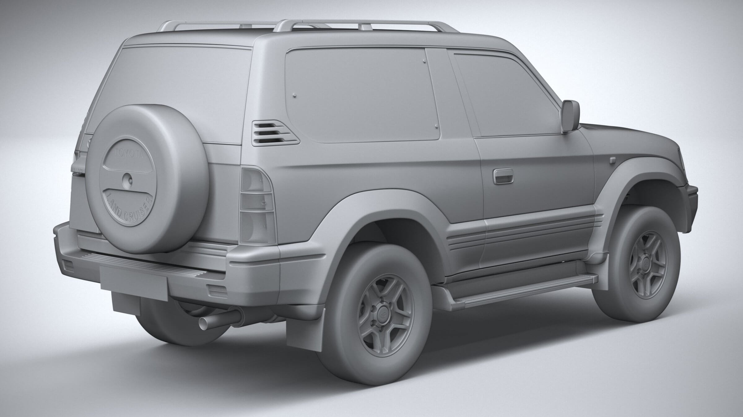 Toyota Land Cruiser J90 3door 1996 - 3D Model by SQUIR