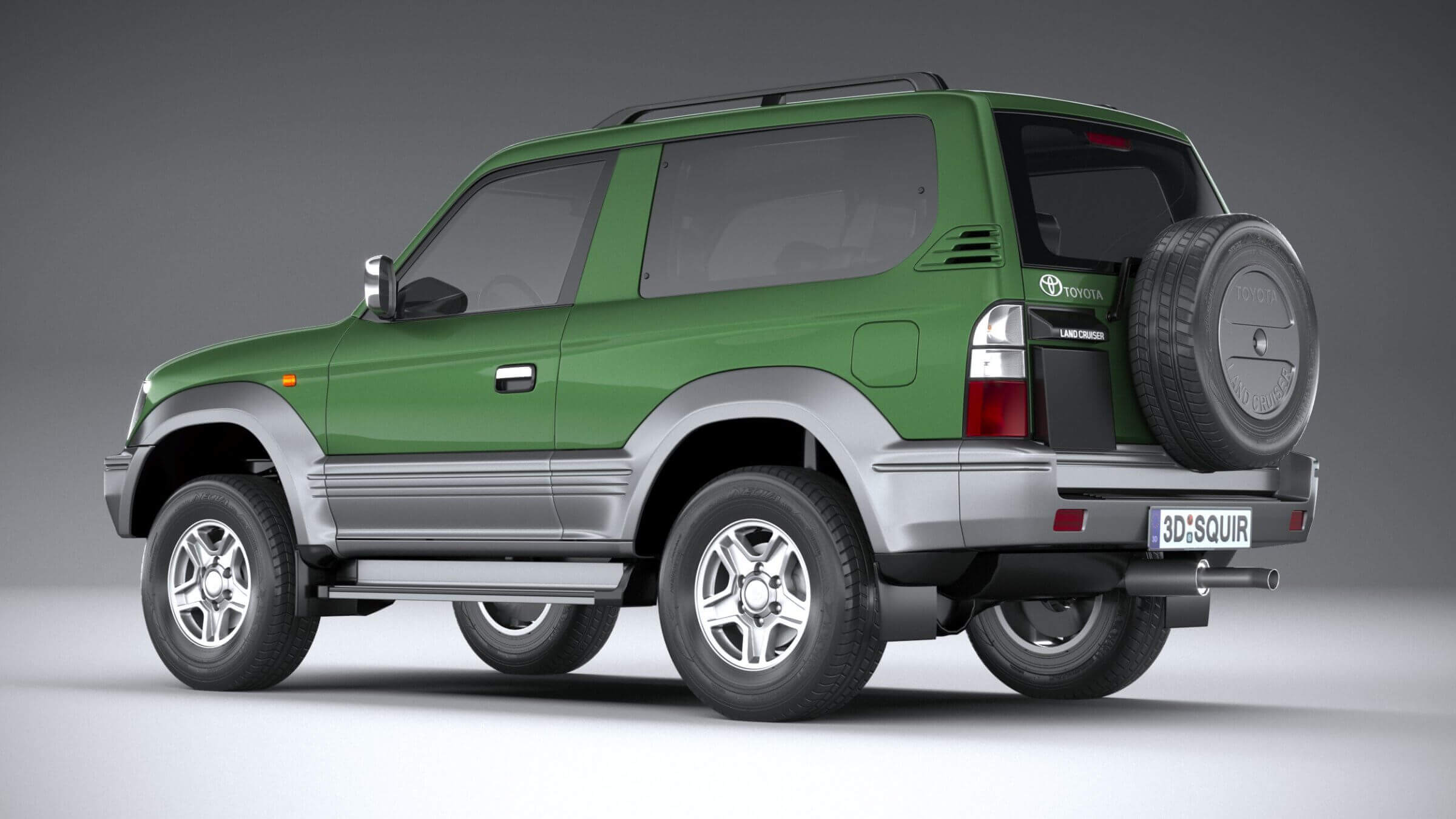 Toyota Land Cruiser J90 3door 1996 - 3D Model by SQUIR