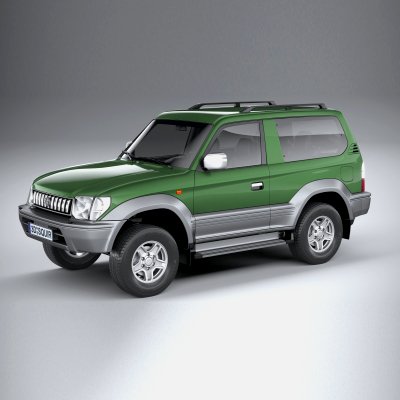 Toyota Land Cruiser J90 3door 1996 - 3D Model by SQUIR