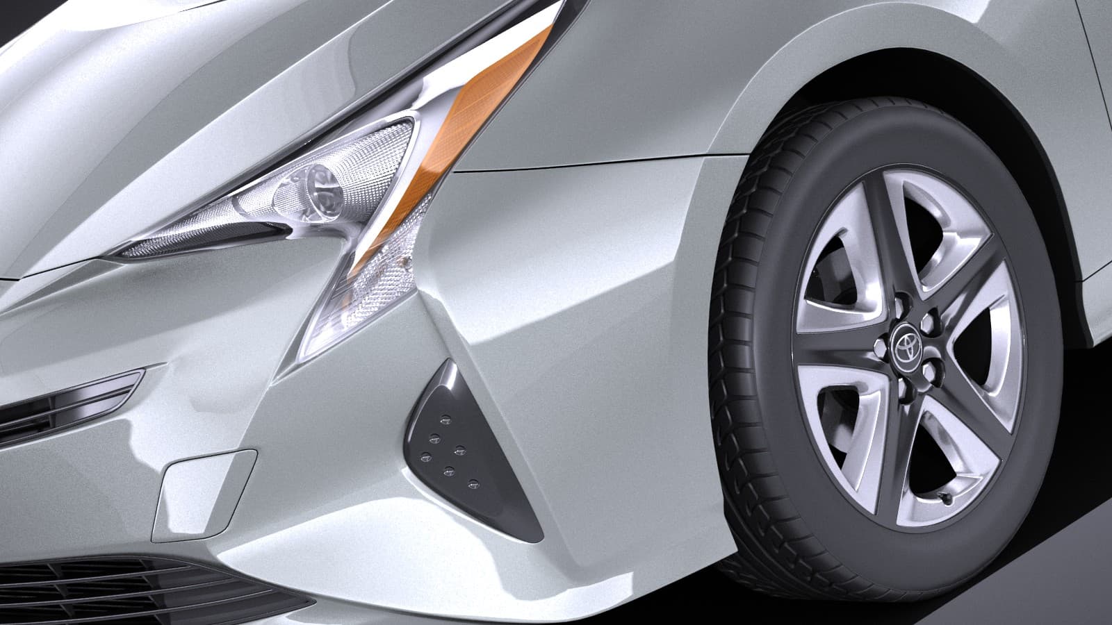 Toyota Prius 2018 (V-Ray) 3D Model by SQUIR