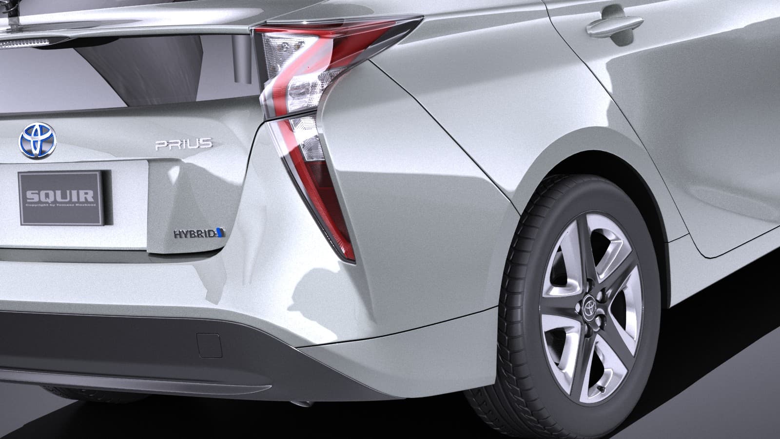 Toyota Prius 2018 (V-Ray) 3D Model by SQUIR