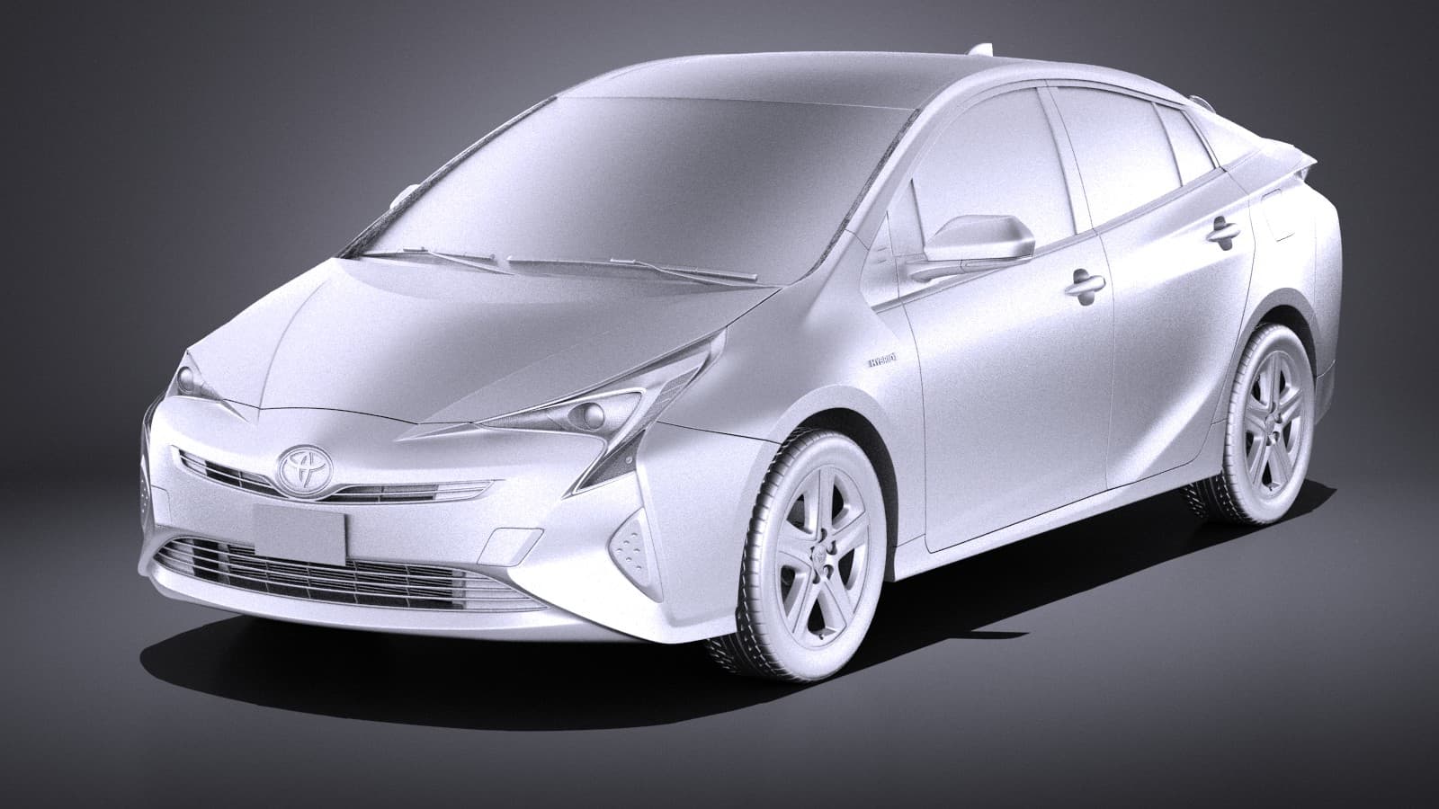 Toyota Prius 2018 (V-Ray) 3D Model by SQUIR