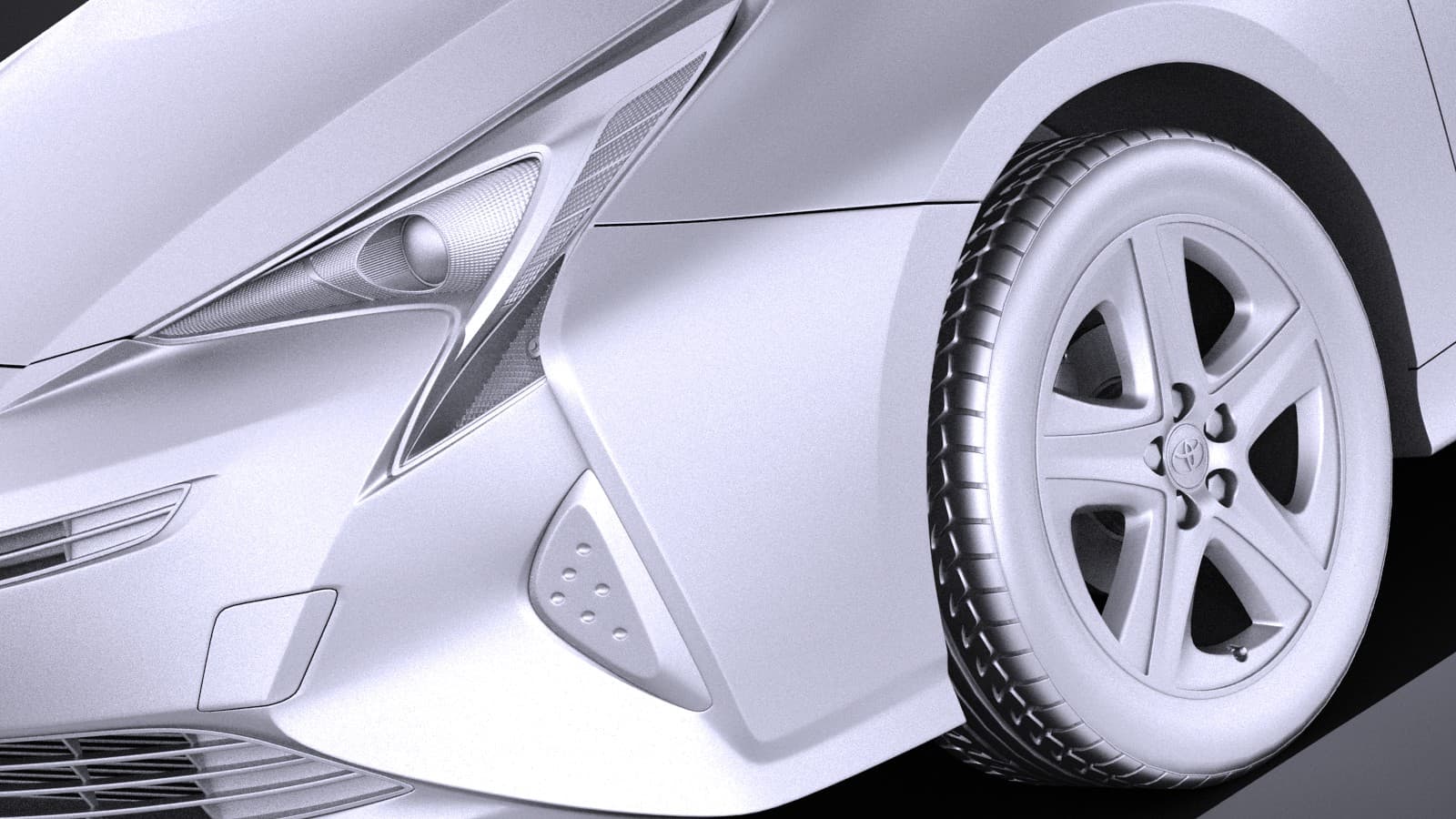 Toyota Prius 2018 (V-Ray) 3D Model by SQUIR