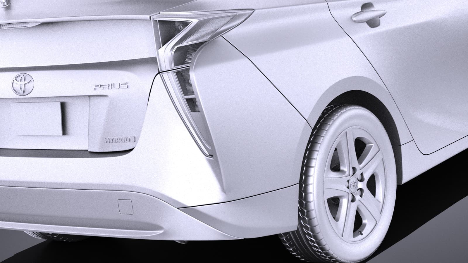 Toyota Prius 2018 (V-Ray) 3D Model by SQUIR