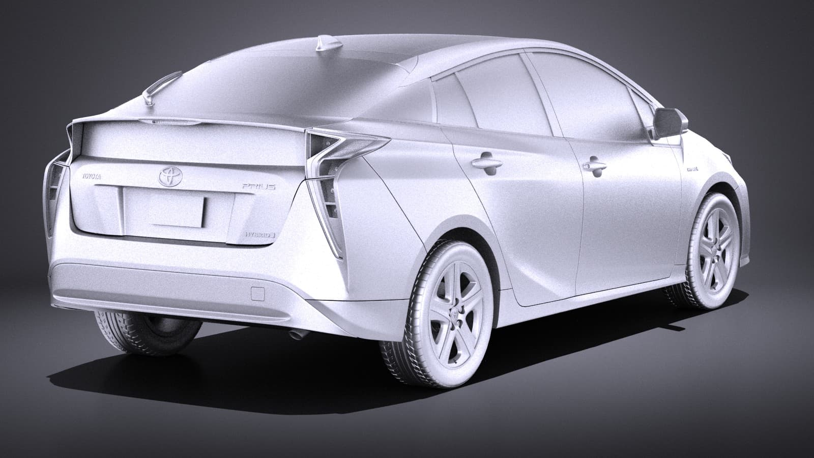 Toyota Prius 2018 (V-Ray) 3D Model by SQUIR