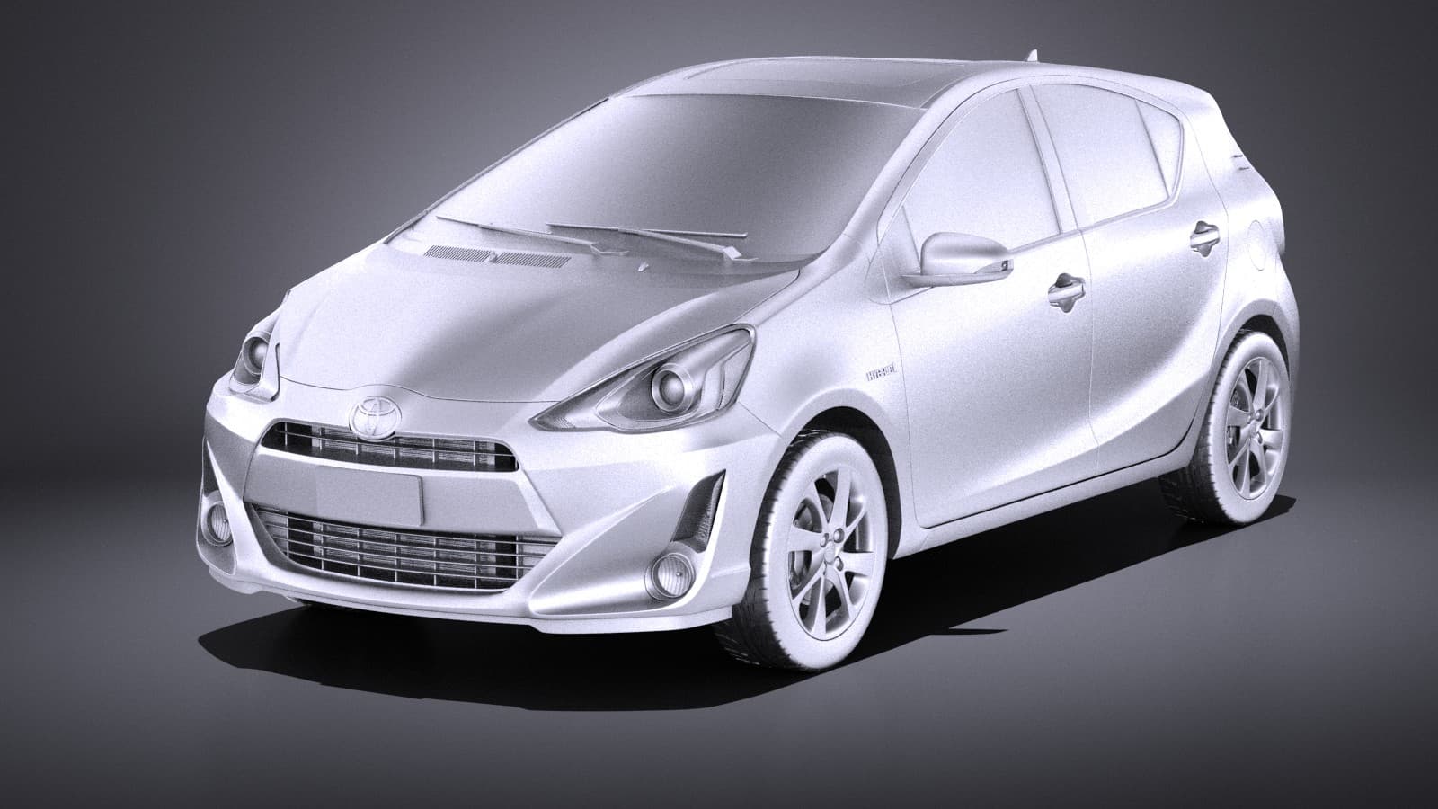 Toyota Prius C 2016 (V-Ray) 3D Model by SQUIR