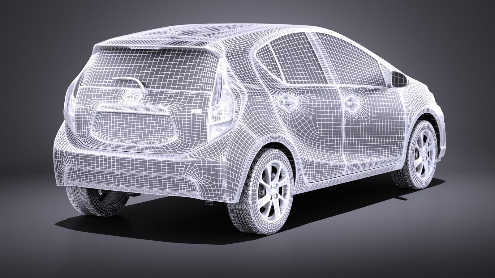 Toyota Prius C 2016 (V-Ray) 3D Model by SQUIR