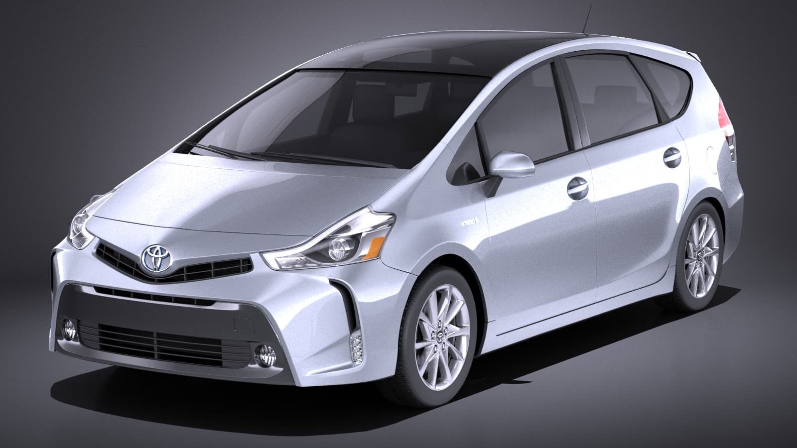 Toyota Prius V 2017 (V-Ray) 3D Model by SQUIR