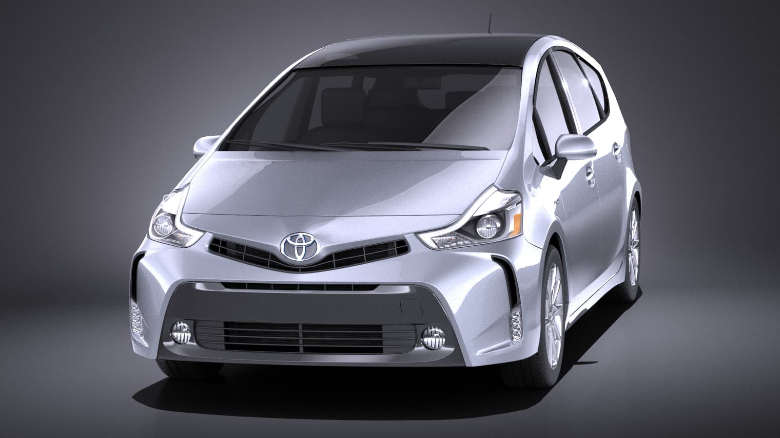 Toyota Prius V 2017 (V-Ray) 3D Model by SQUIR
