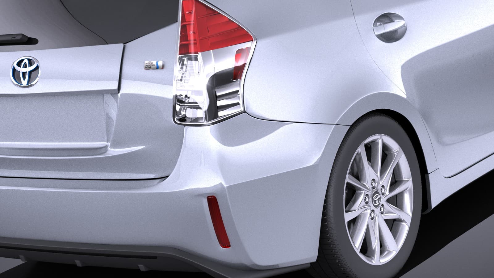 Toyota Prius V 2017 (V-Ray) 3D Model by SQUIR