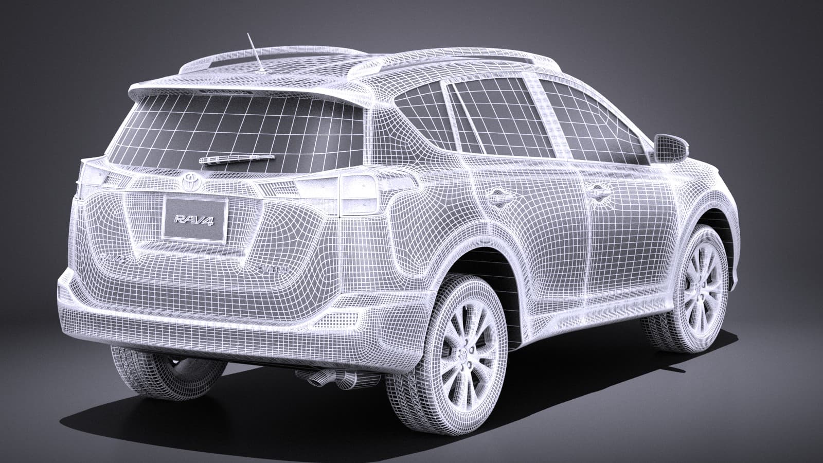 Toyota RAV4 2014 (V-Ray) 3D Model by SQUIR