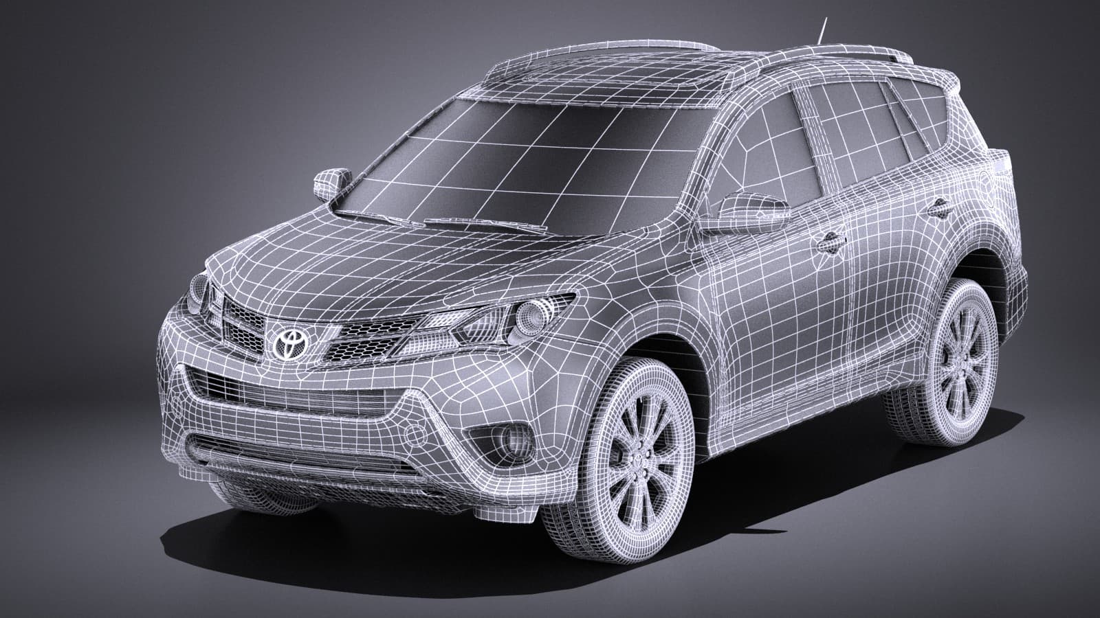 Toyota RAV4 2014 (V-Ray) 3D Model by SQUIR