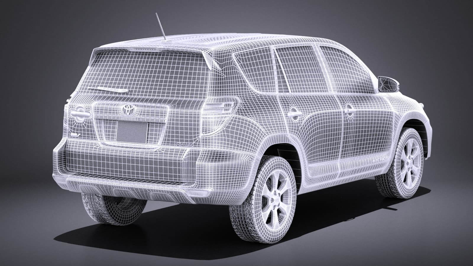 Toyota RAV4 EV 2014 (V-Ray) 3D Model by SQUIR