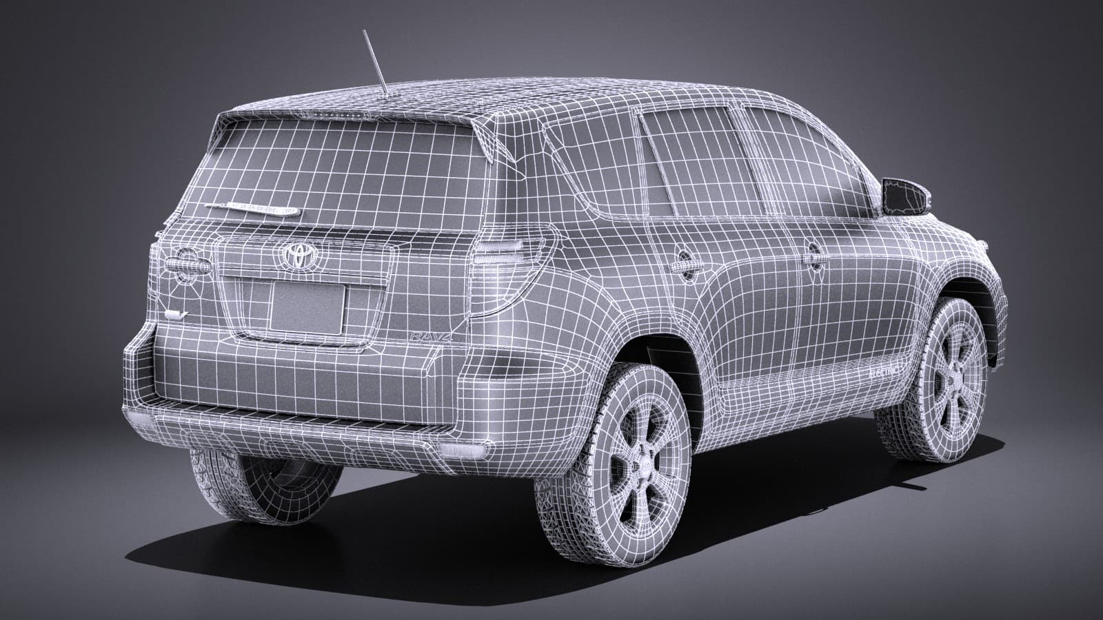 Toyota RAV4 EV 2014 (V-Ray) 3D Model by SQUIR