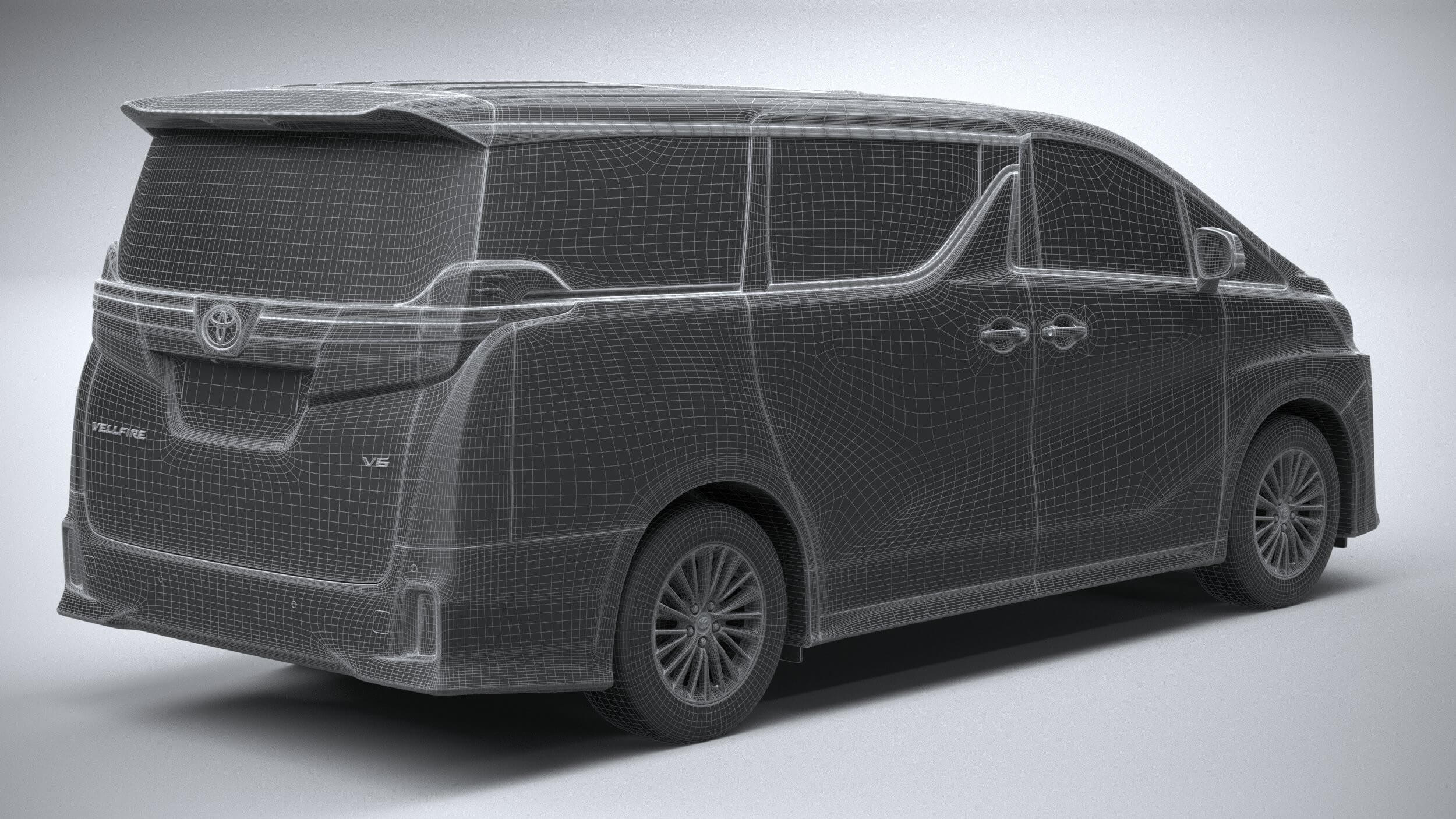 Toyota Vellfire 2023 - 3D Model by SQUIR
