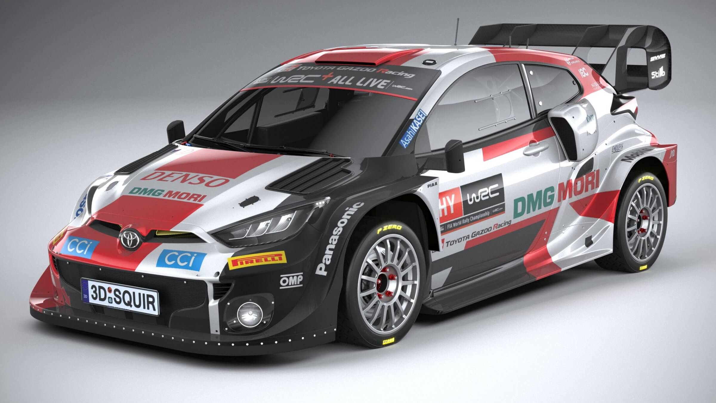 Toyota Yaris GR WRC 2022 - 3D Model by SQUIR
