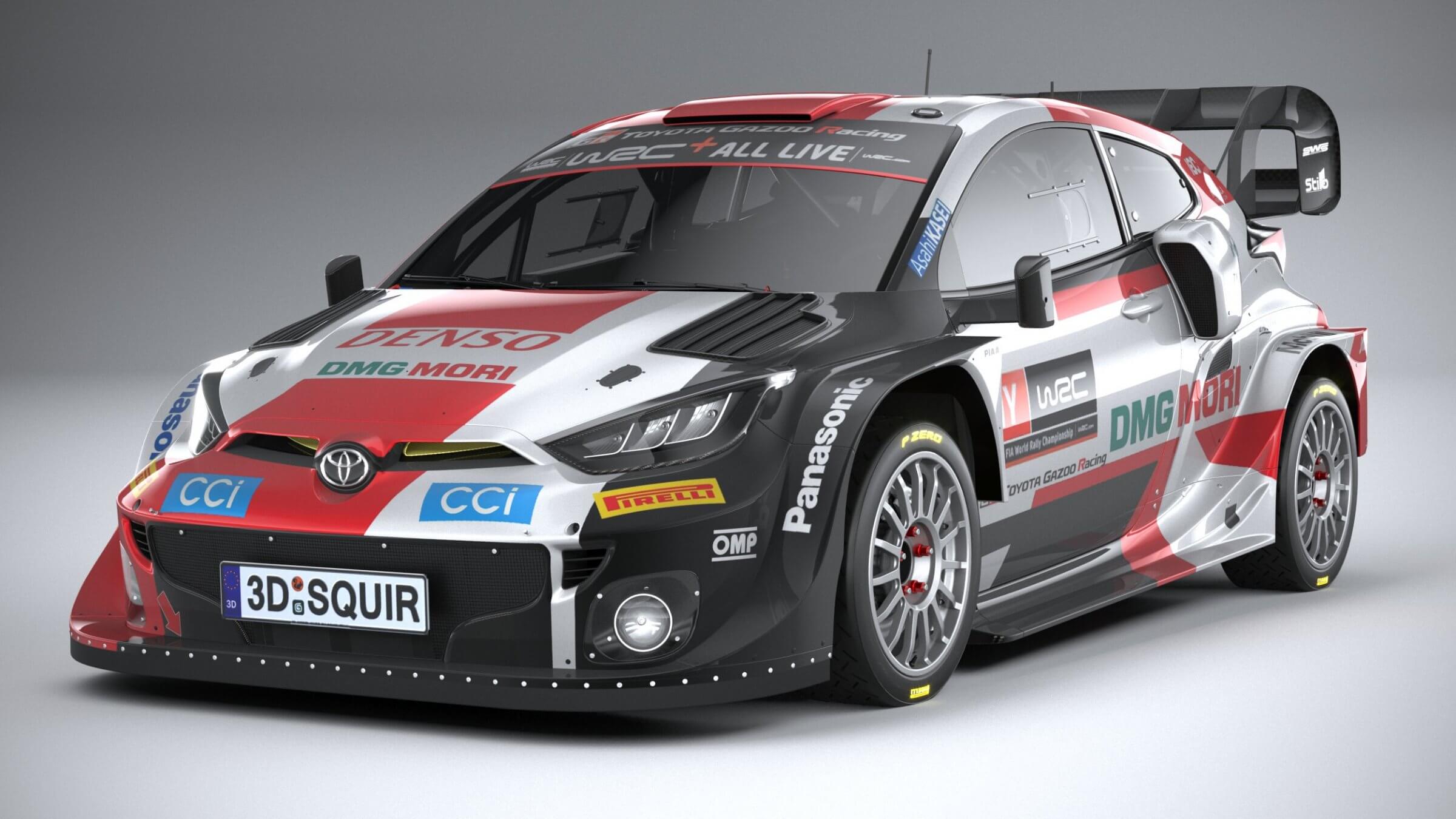 Toyota Yaris GR WRC 2022 - 3D Model by SQUIR