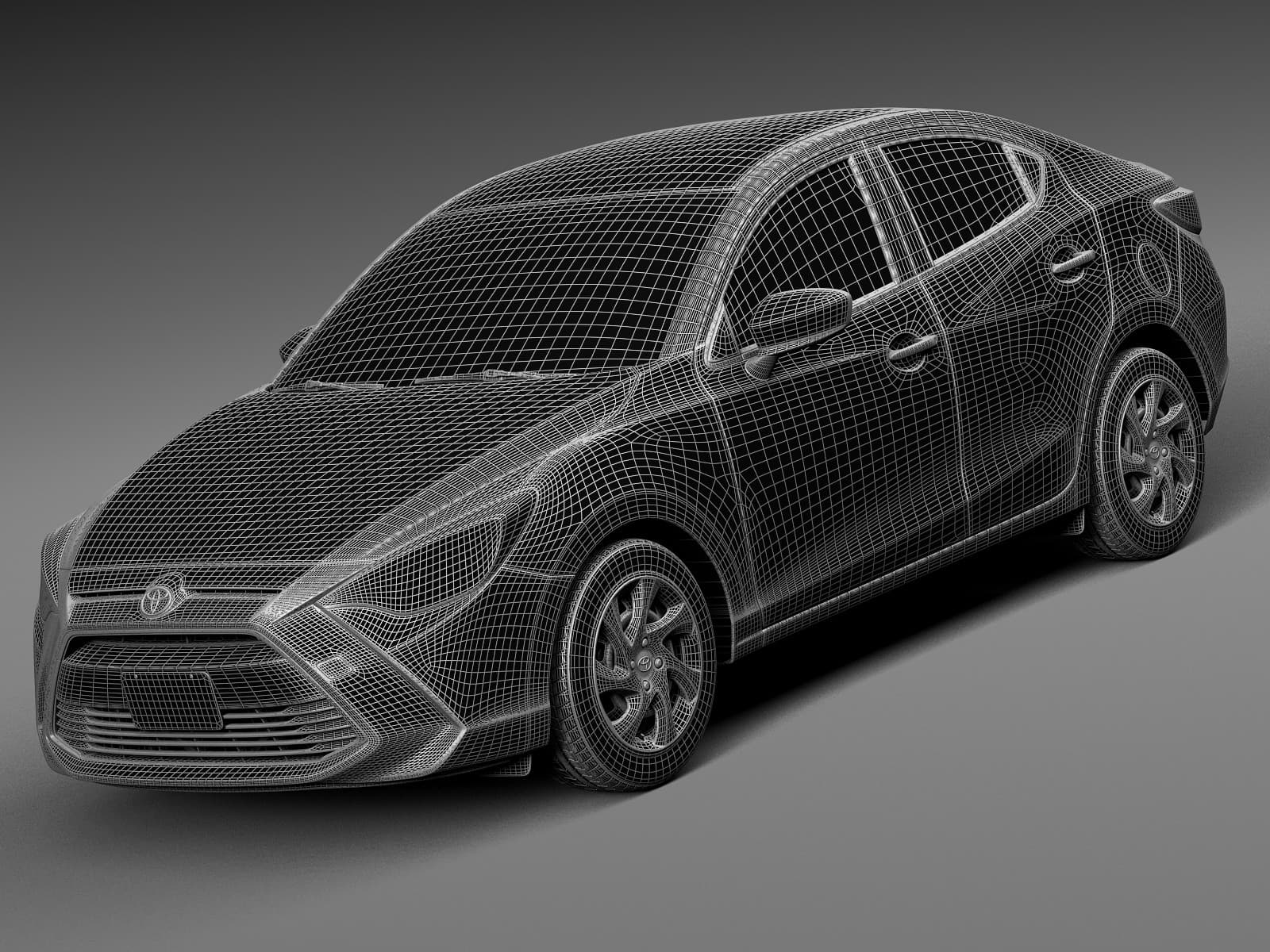 Toyota Yaris Sedan 2016 - 3D Model by SQUIR