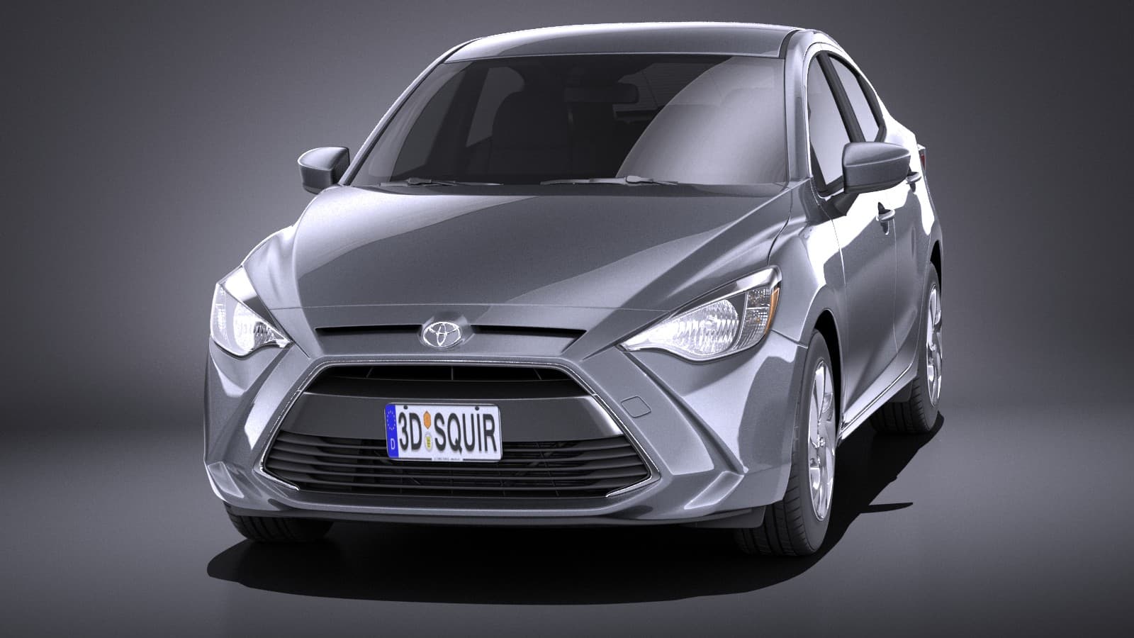 Toyota Yaris Sedan 2017 (V-Ray) 3D Model by SQUIR