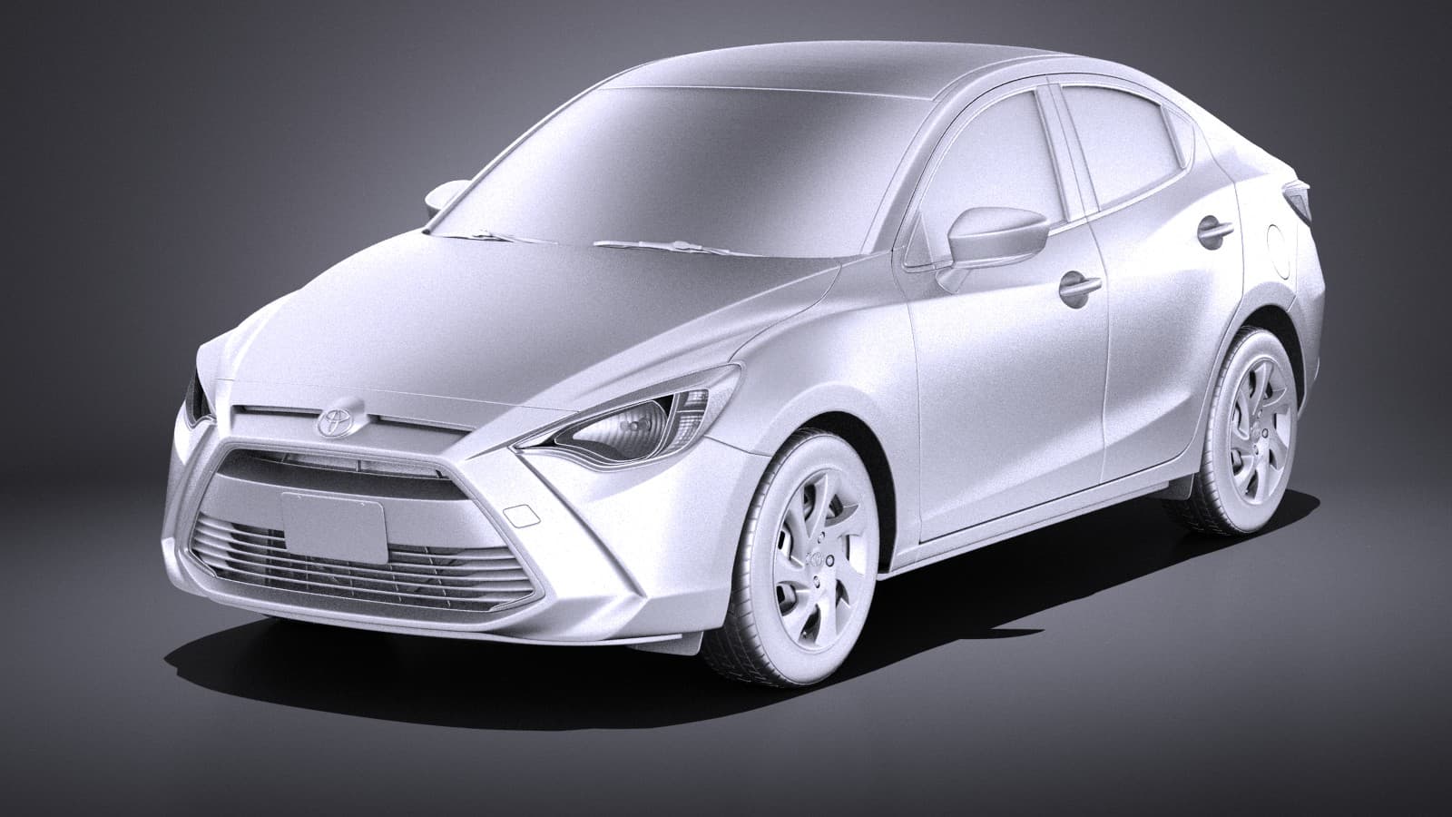 Toyota Yaris Sedan 2017 (V-Ray) 3D Model by SQUIR