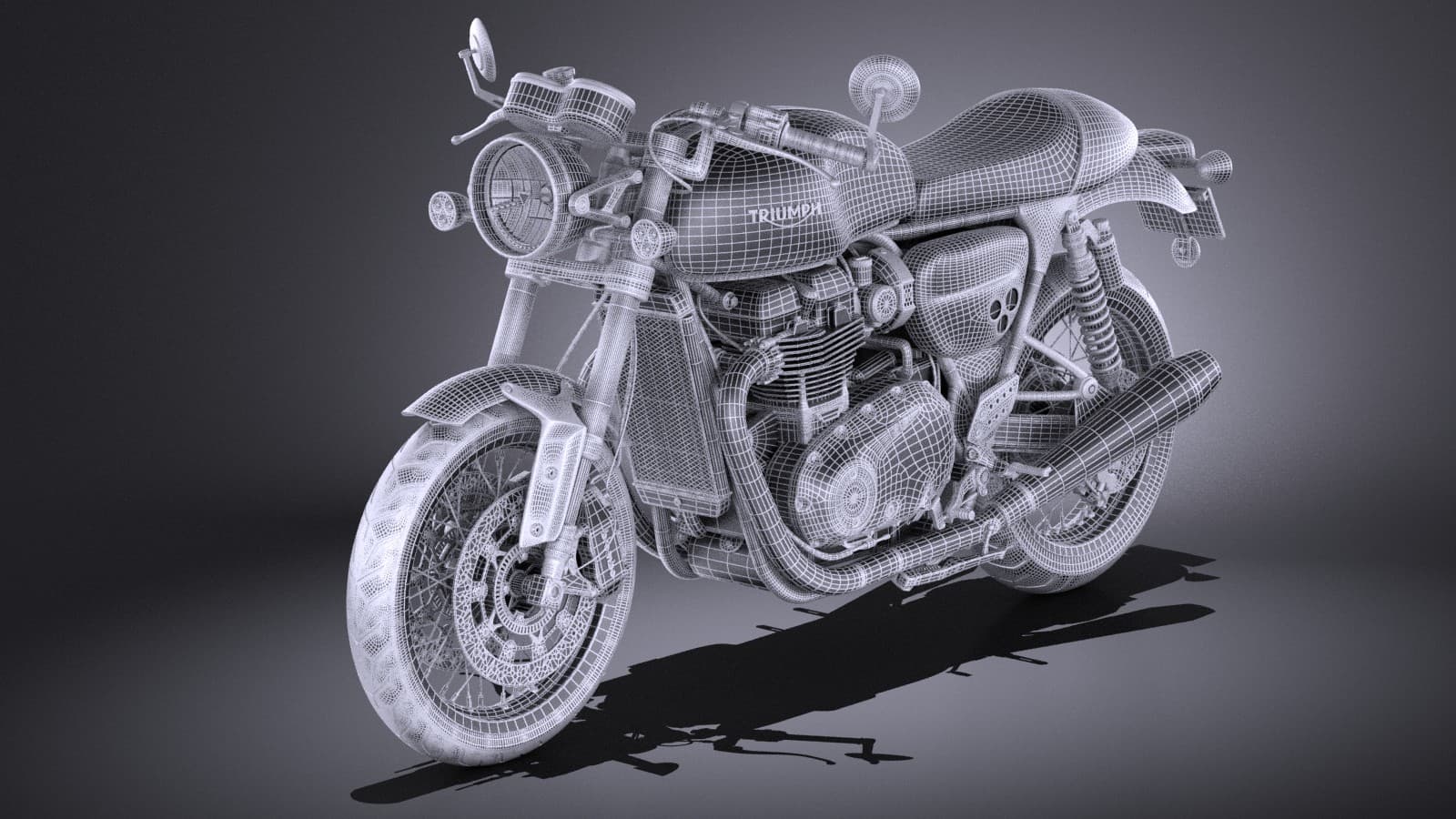 Triumph Thruxton R 2016 - 3D Model by SQUIR