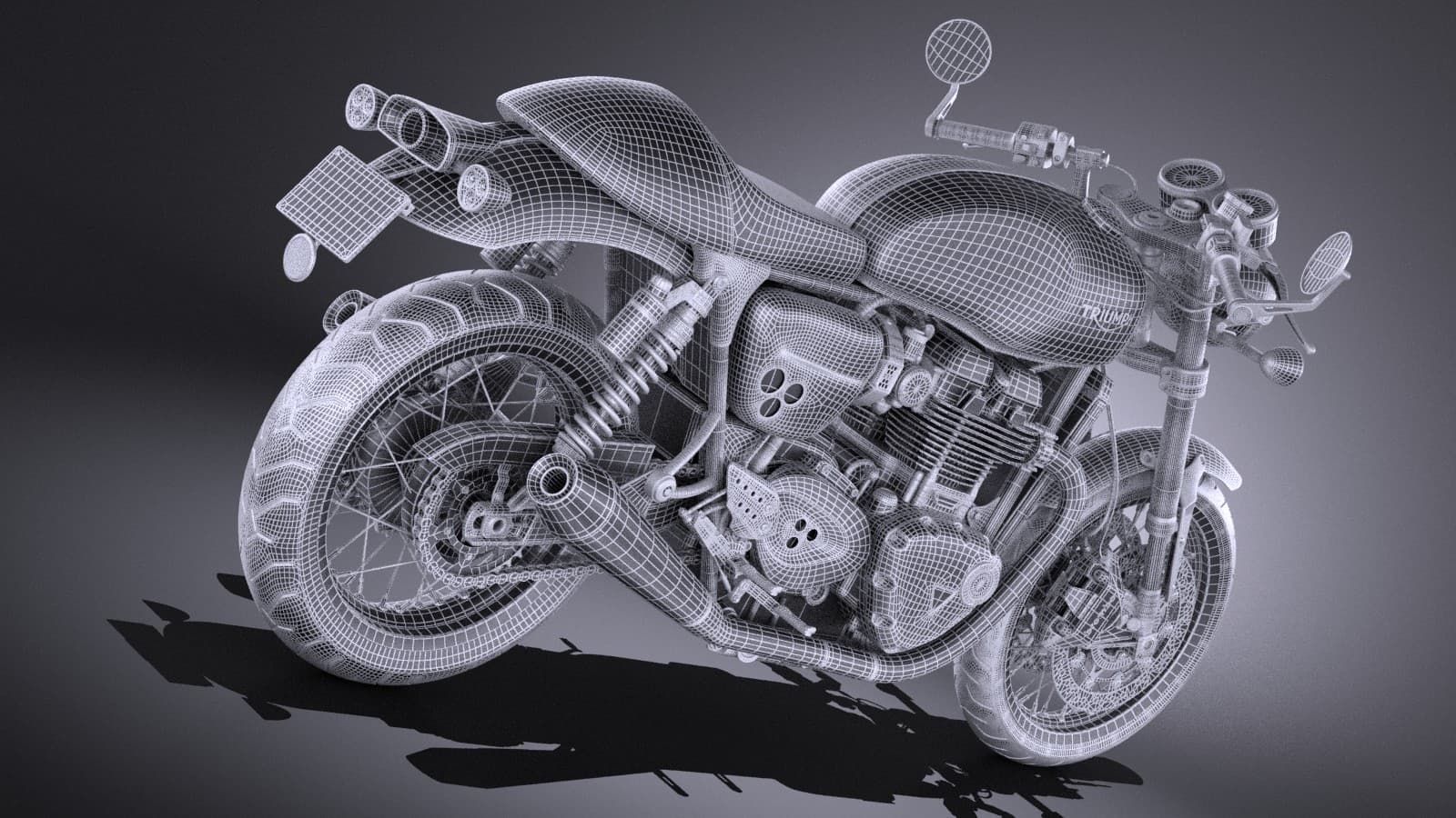 Triumph Thruxton R 2016 - 3D Model by SQUIR