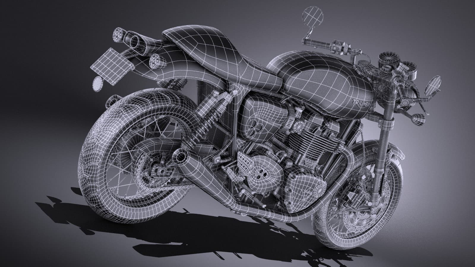 Triumph Thruxton R 2016 - 3D Model by SQUIR