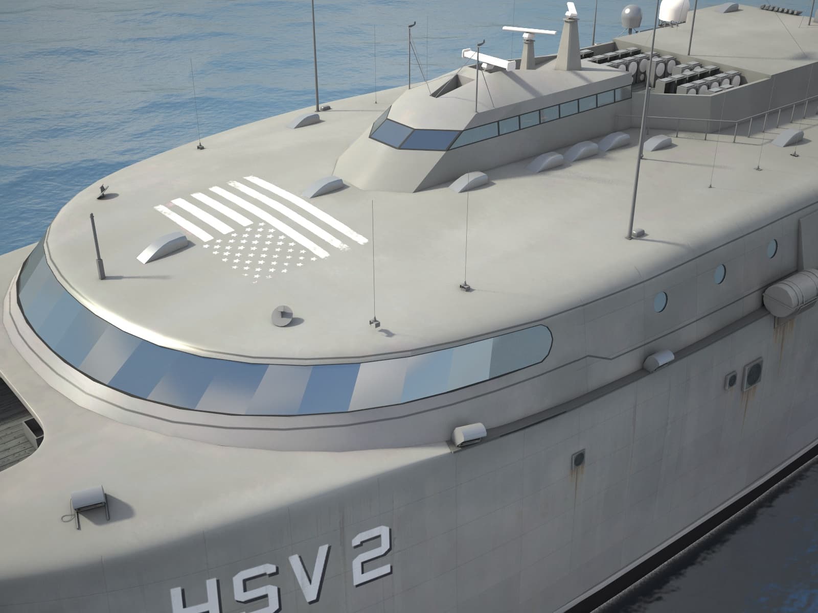 US Navy HSV-2 Swift 3D Model by SQUIR