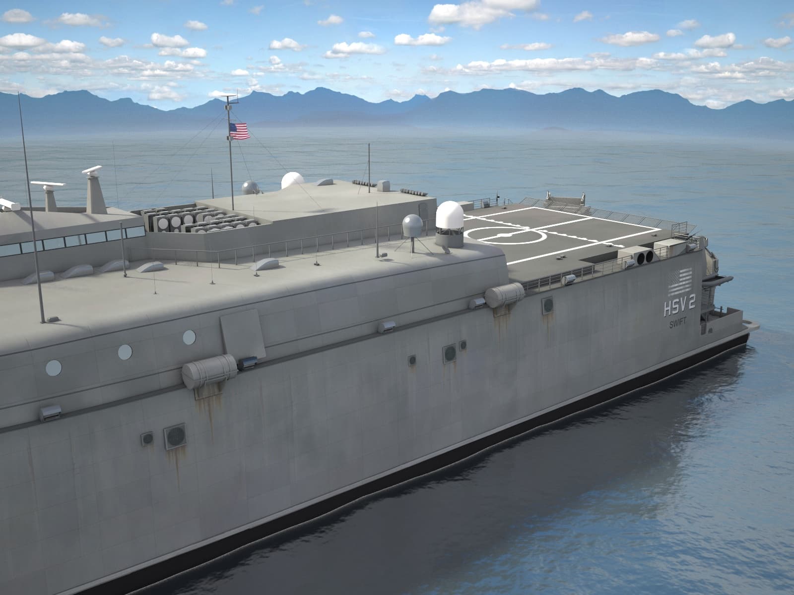 US Navy HSV-2 Swift 3D Model by SQUIR