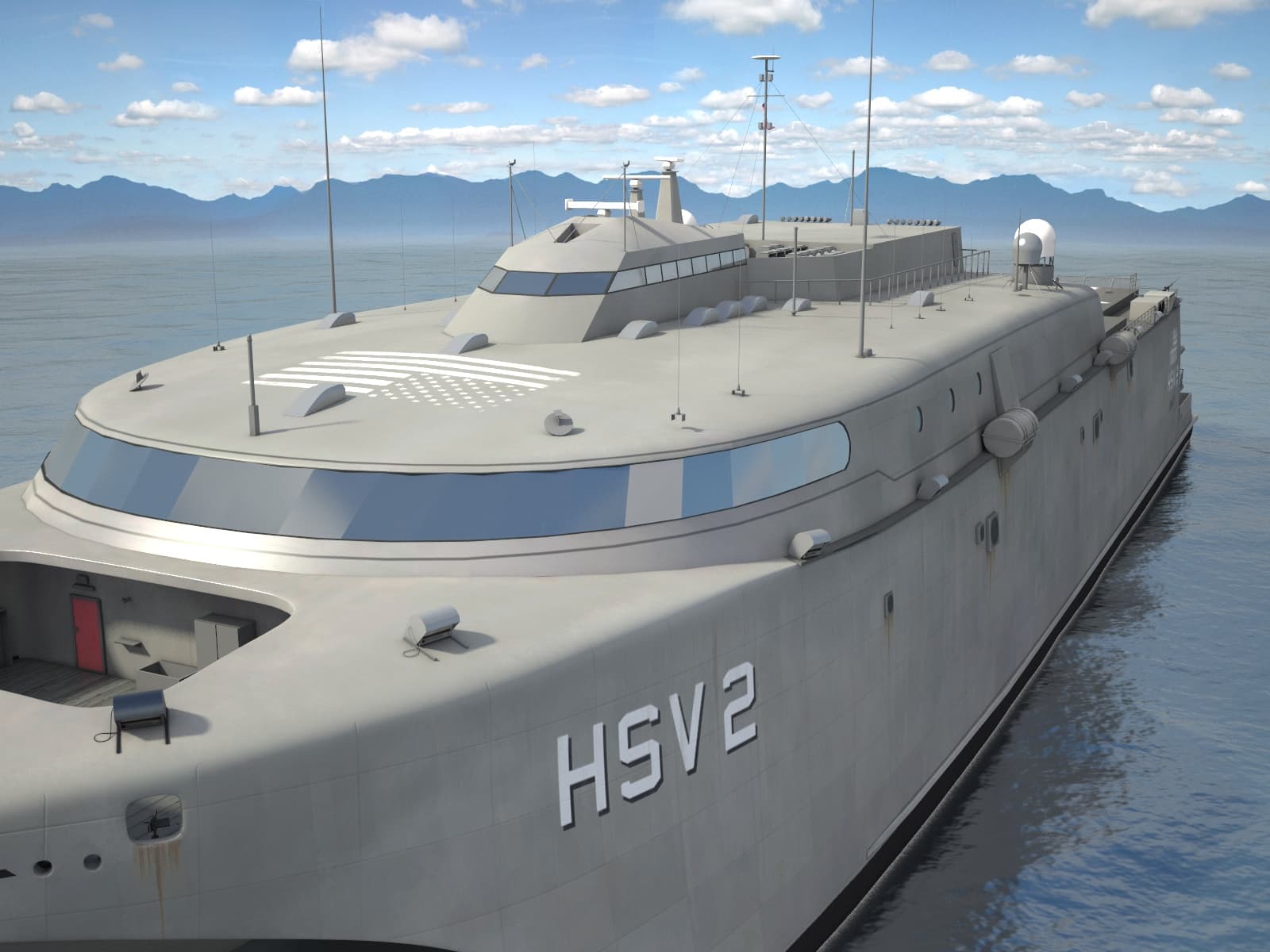 US Navy HSV-2 Swift 3D Model by SQUIR