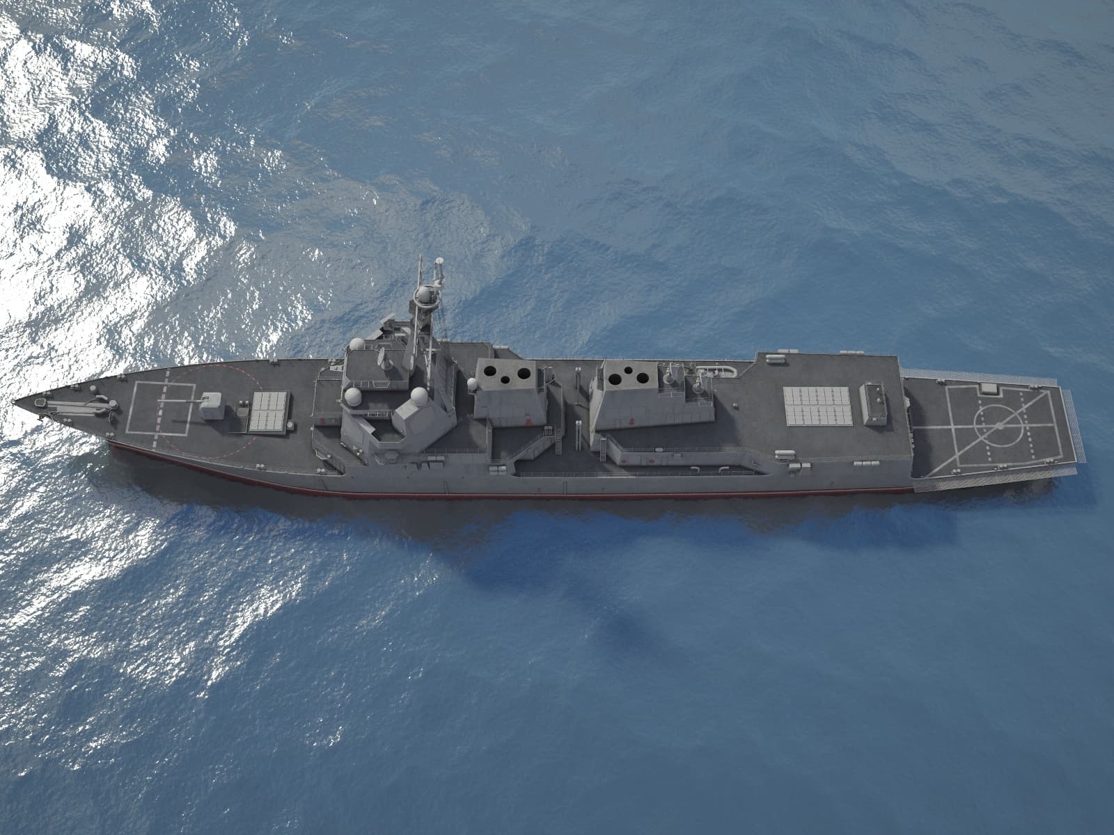 USS Forrest Sherman DDG98 Destroyer - 3D Model by SQUIR