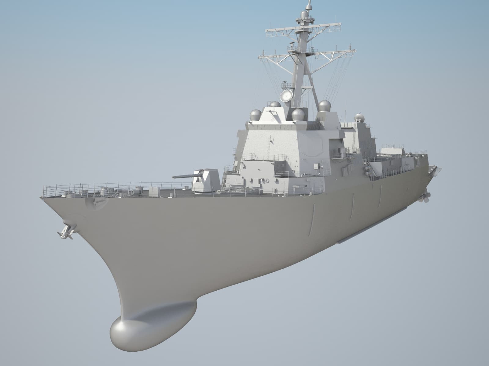 USS Forrest Sherman DDG98 Destroyer - 3D Model by SQUIR