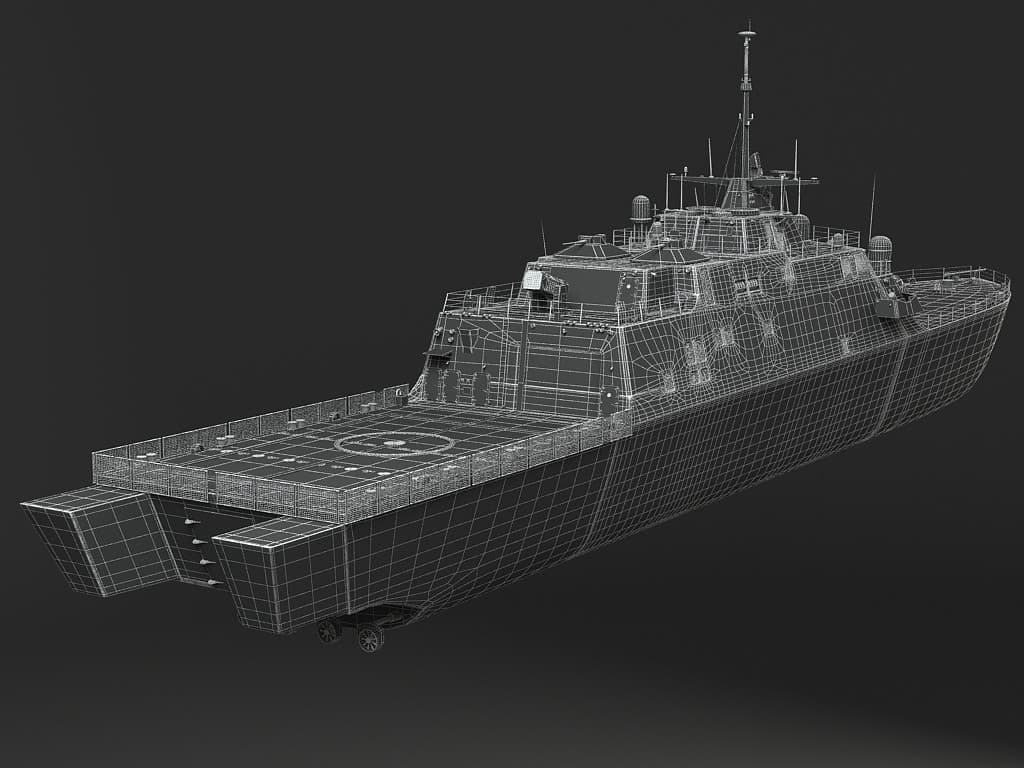 USS Independence LCS-1 3D Model by SQUIR