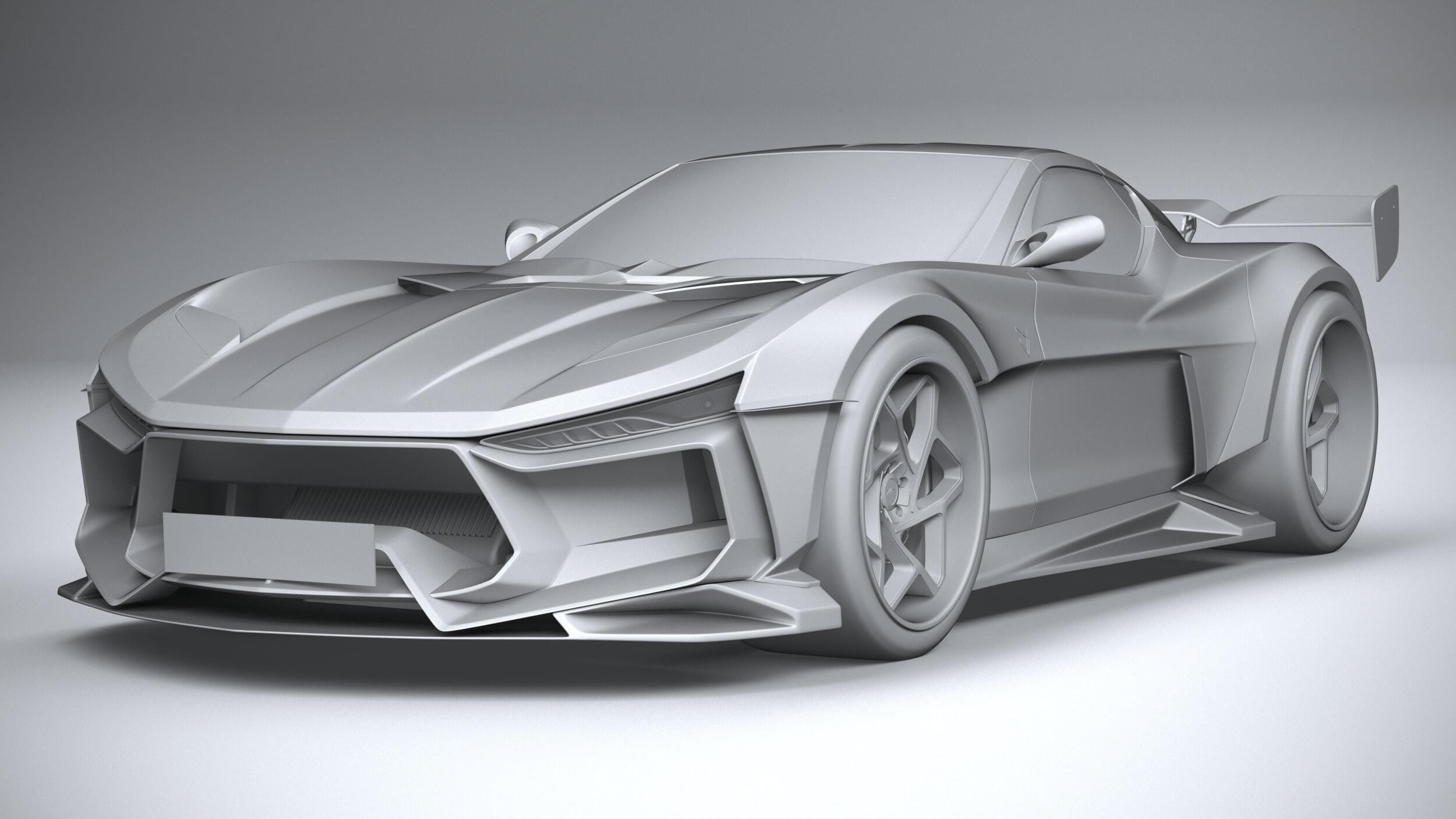 Valarra Corvette 2022 - 3D Model by SQUIR