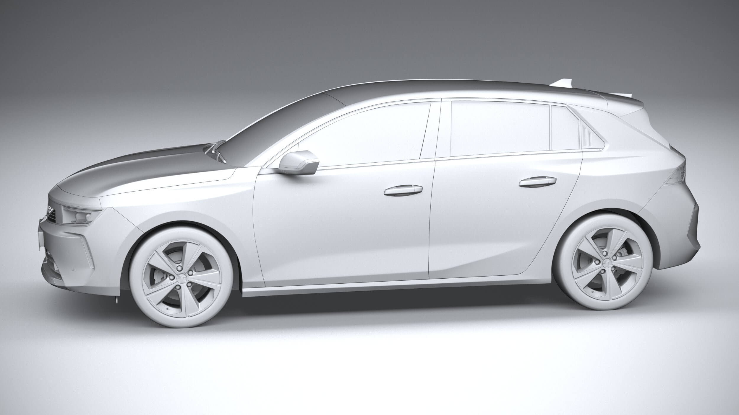 Vauxhall Astra Basic 2022 - 3D Model by SQUIR