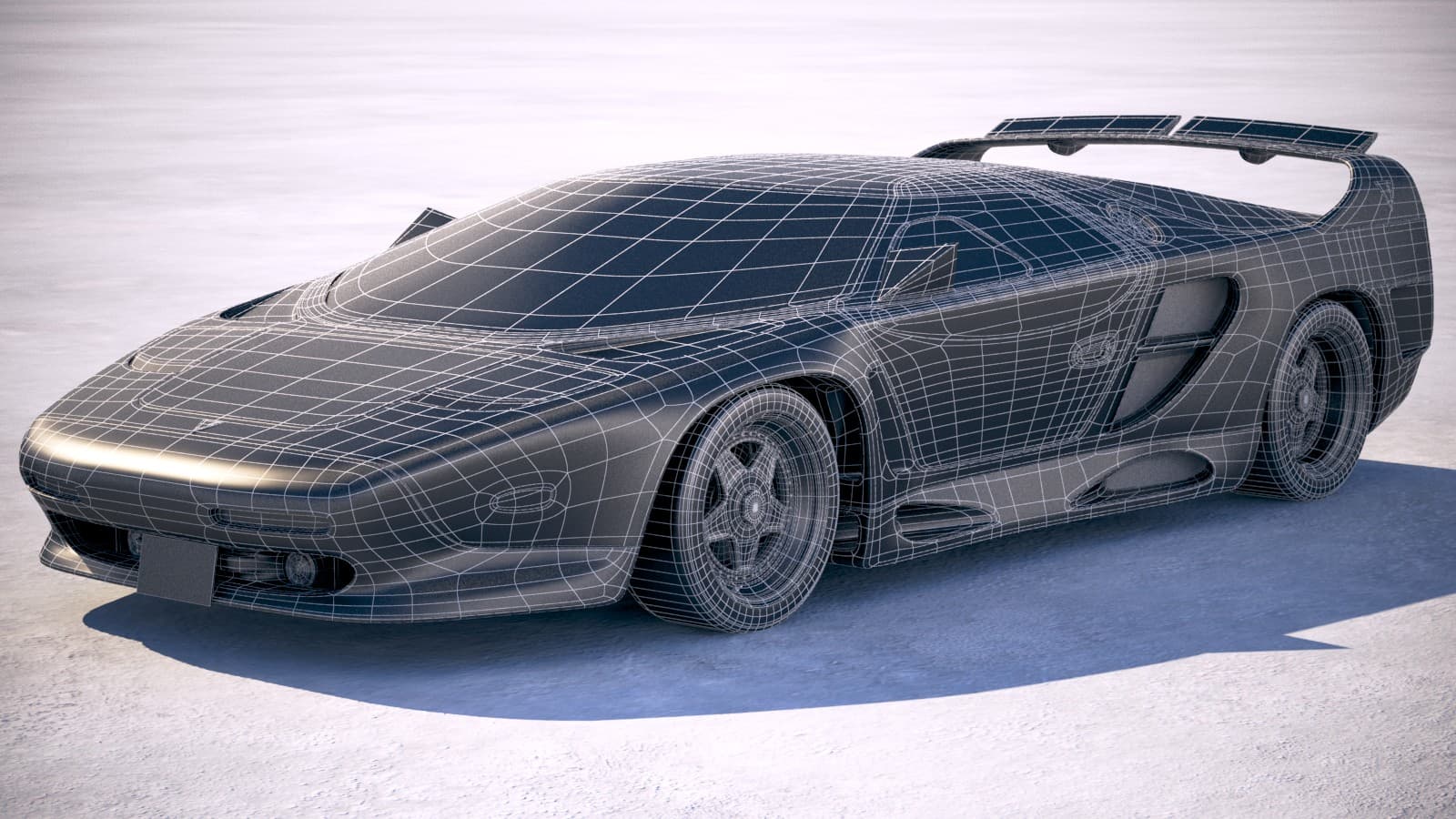 Vector Avtech WX3 1993 - 3D Model by SQUIR