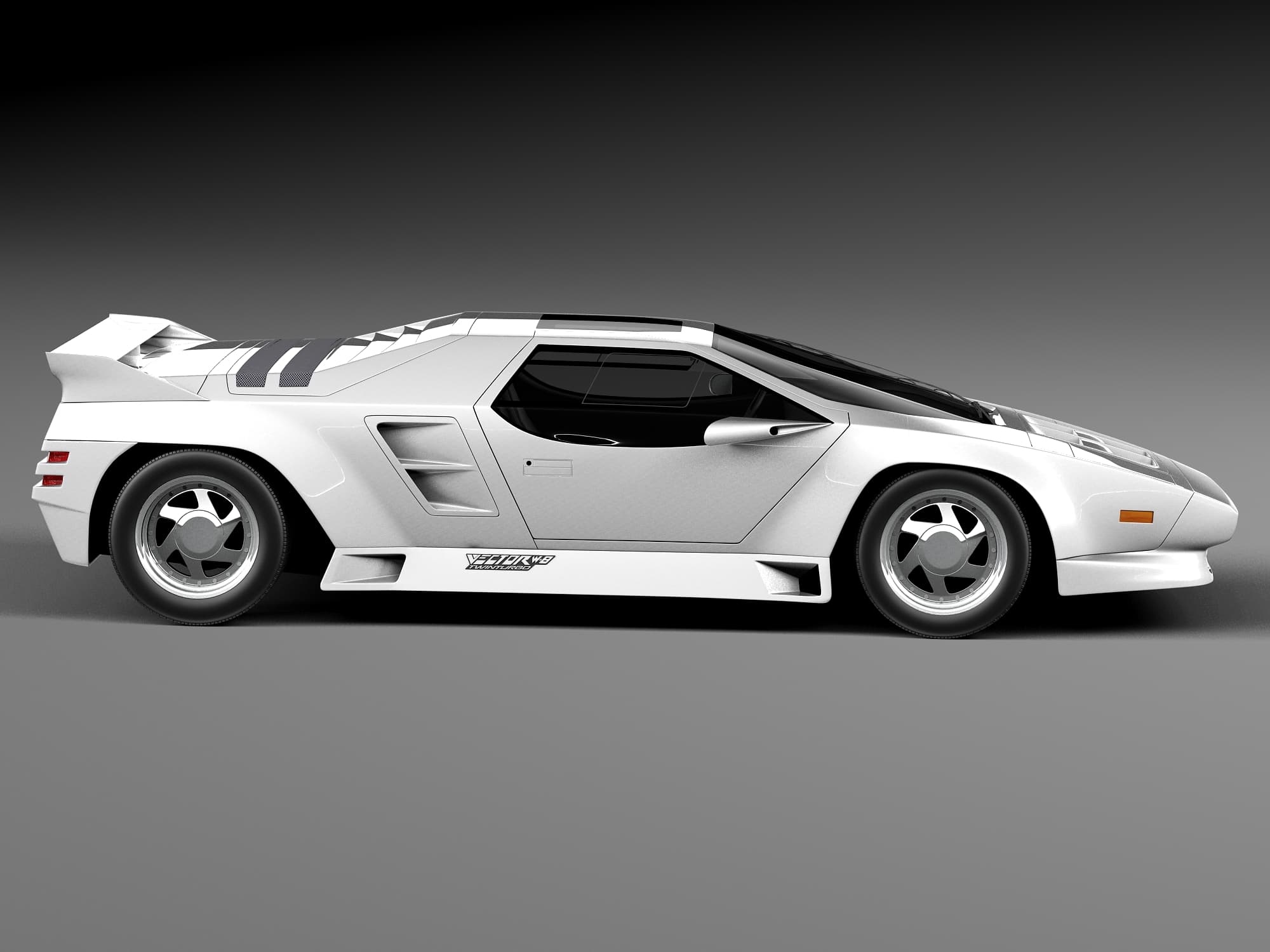 Vector W8 1990-1992 3D Model by SQUIR