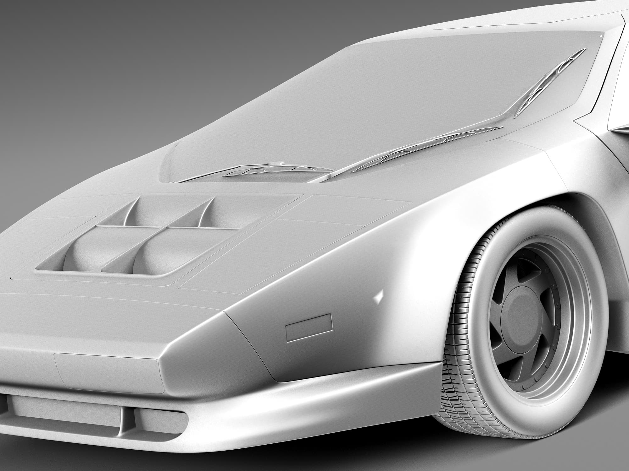 Vector W8 1990-1992 3D Model by SQUIR