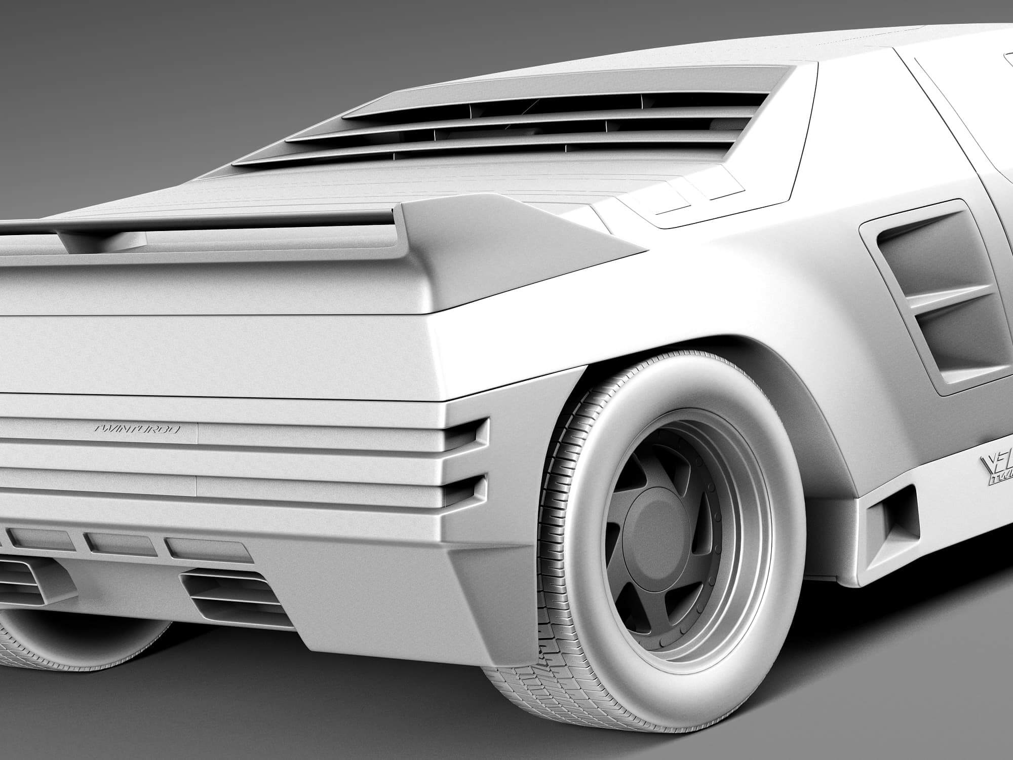 Vector W8 1990-1992 3D Model by SQUIR