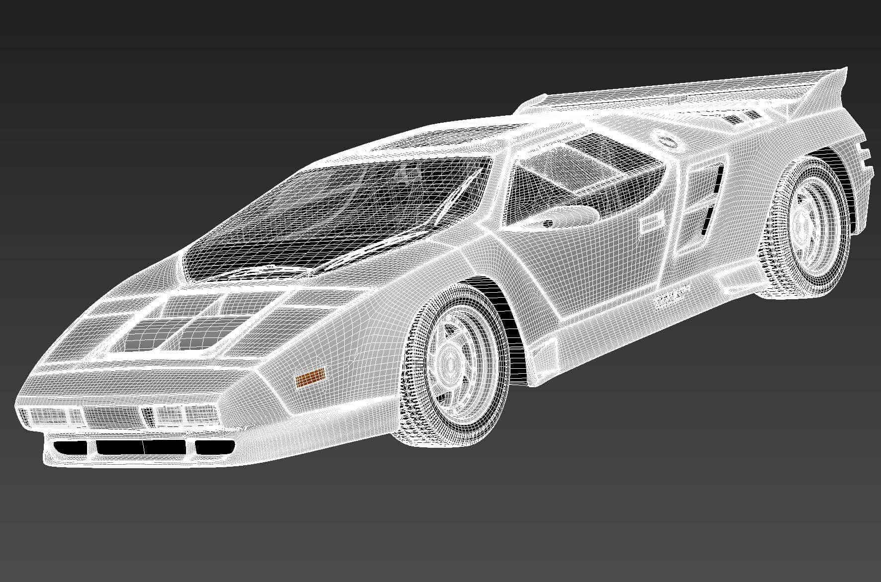 Vector W8 1990-1992 3D Model by SQUIR