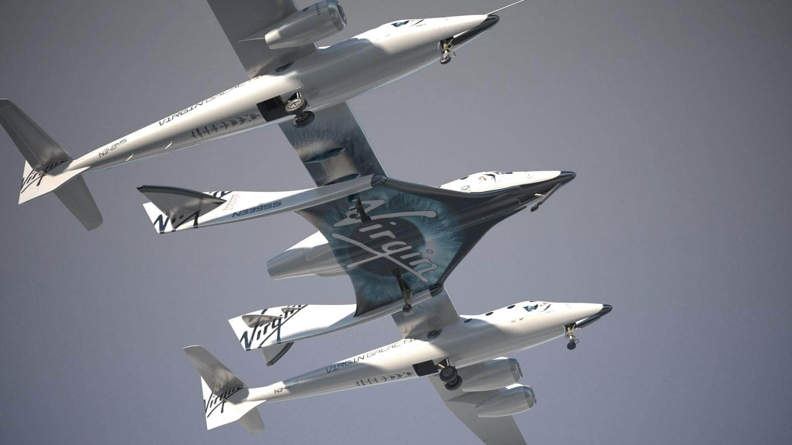 Virgin Galactic Shuttle - 3D Model by SQUIR