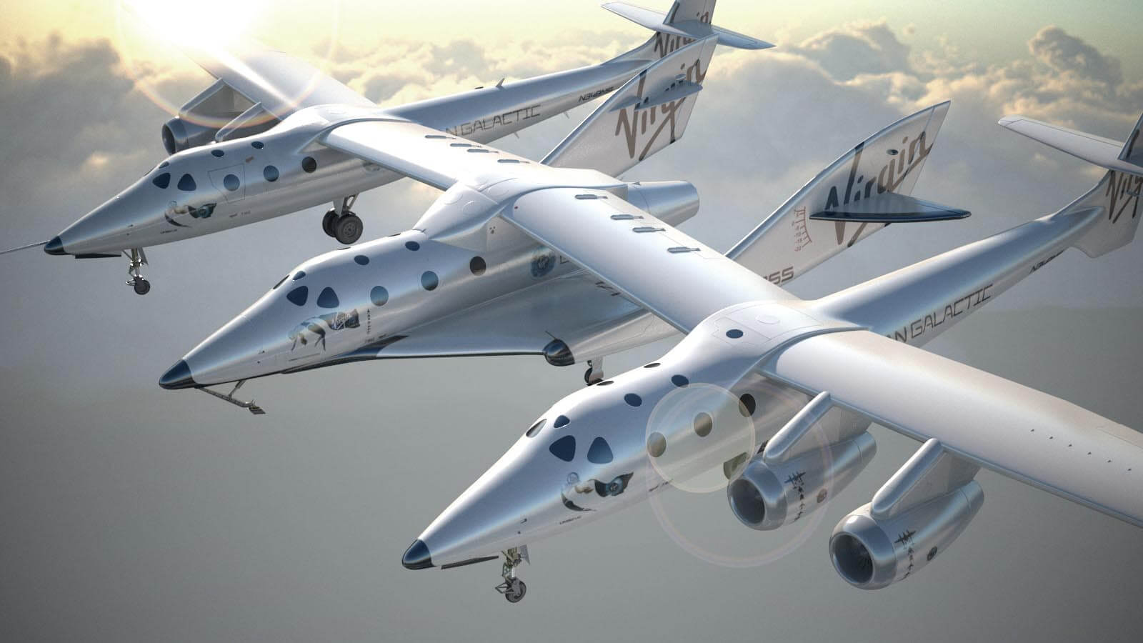 Virgin Galactic Shuttle - 3D Model by SQUIR