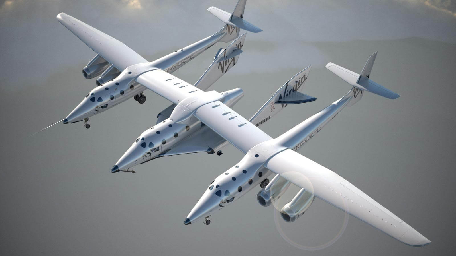 Virgin Galactic Shuttle - 3D Model by SQUIR