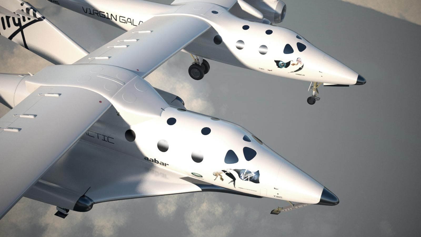 Virgin Galactic Shuttle - 3D Model by SQUIR