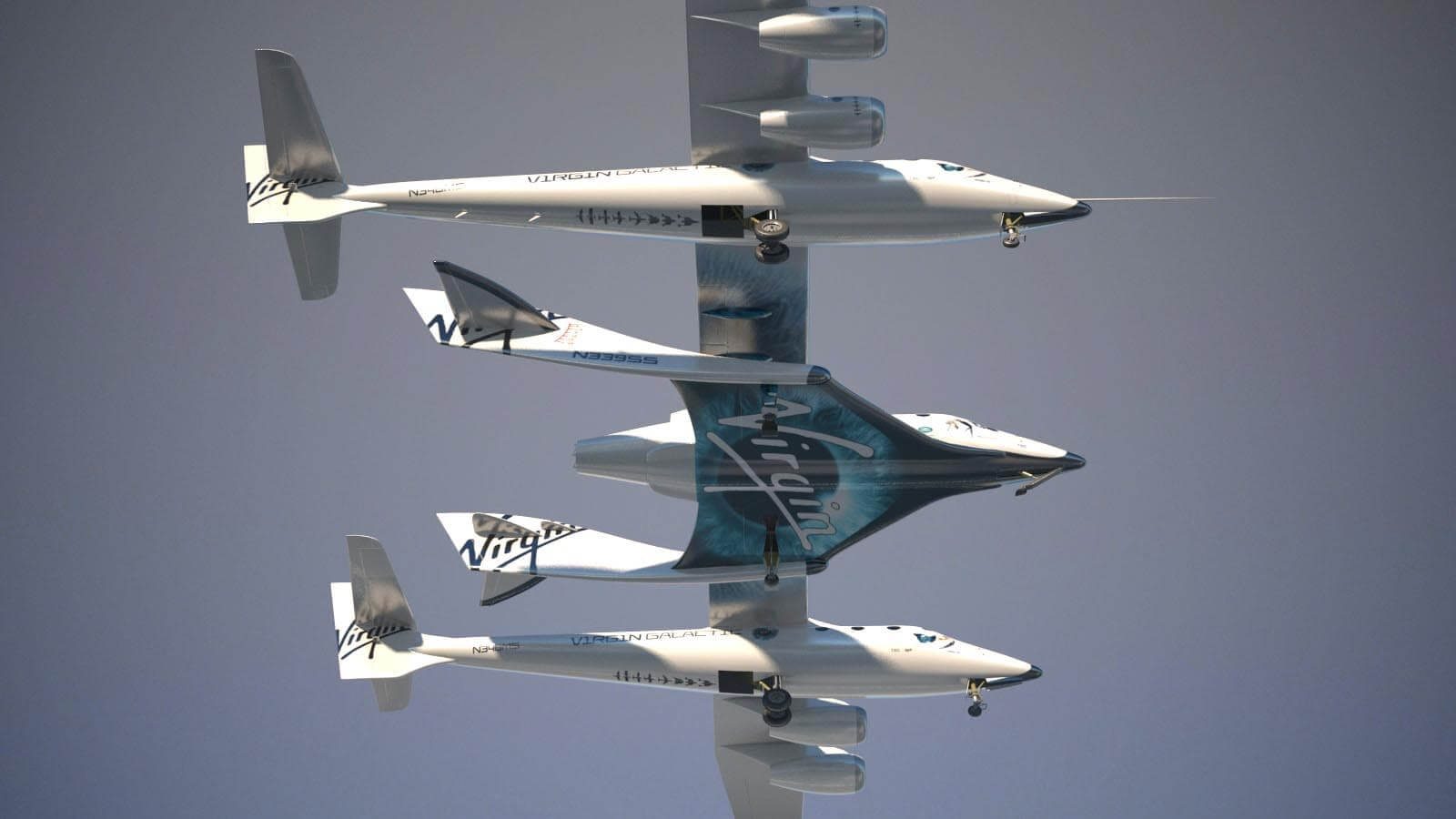 Virgin Galactic Shuttle - 3D Model by SQUIR