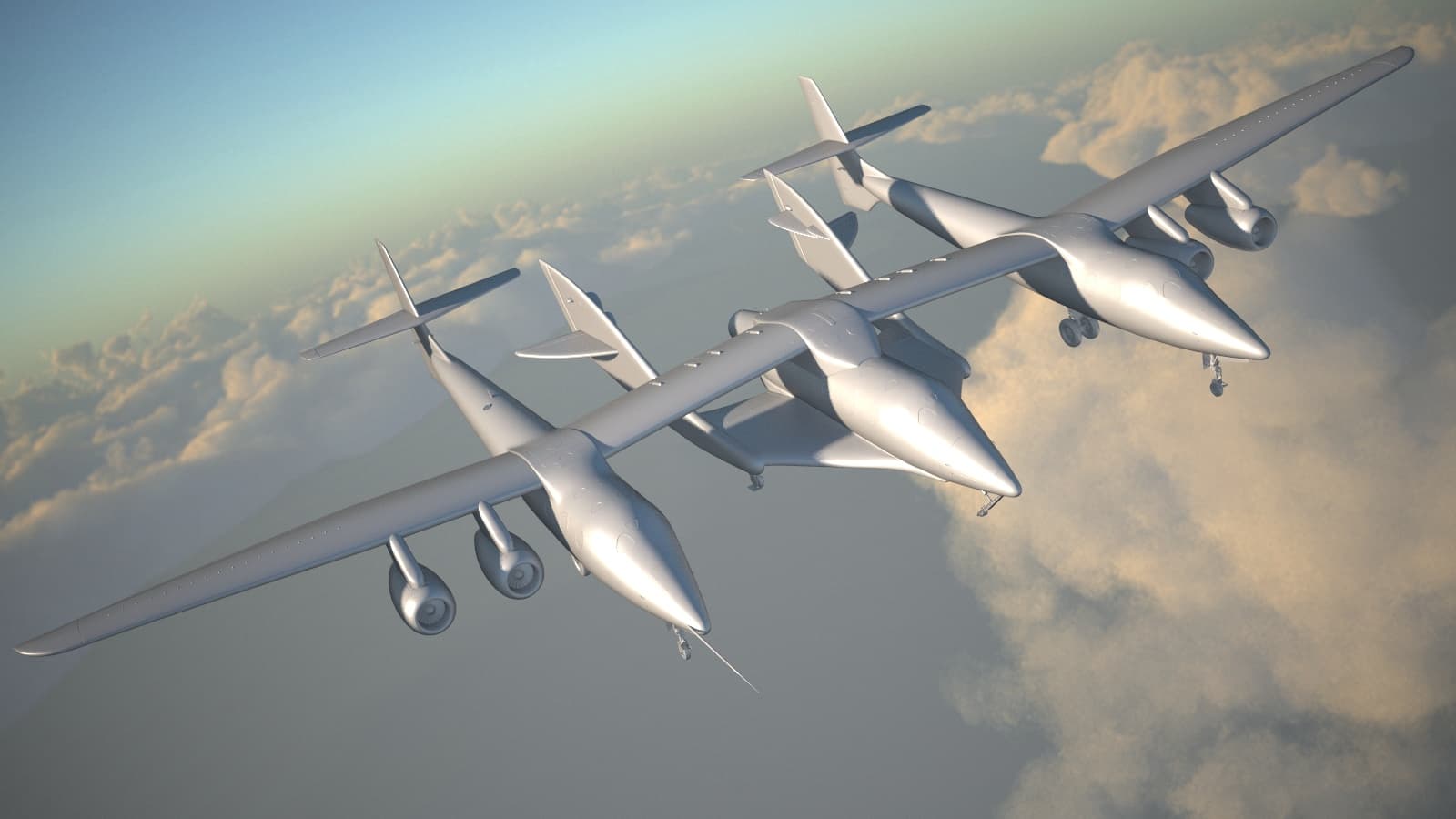 Virgin Galactic Shuttle - 3D Model by SQUIR