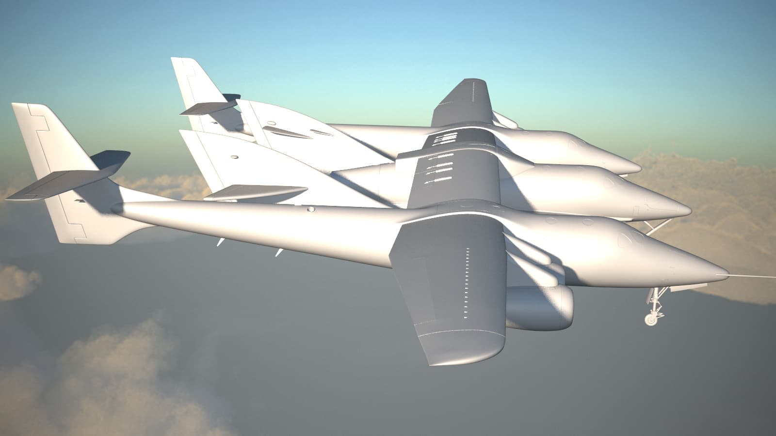 Virgin Galactic Shuttle - 3D Model by SQUIR